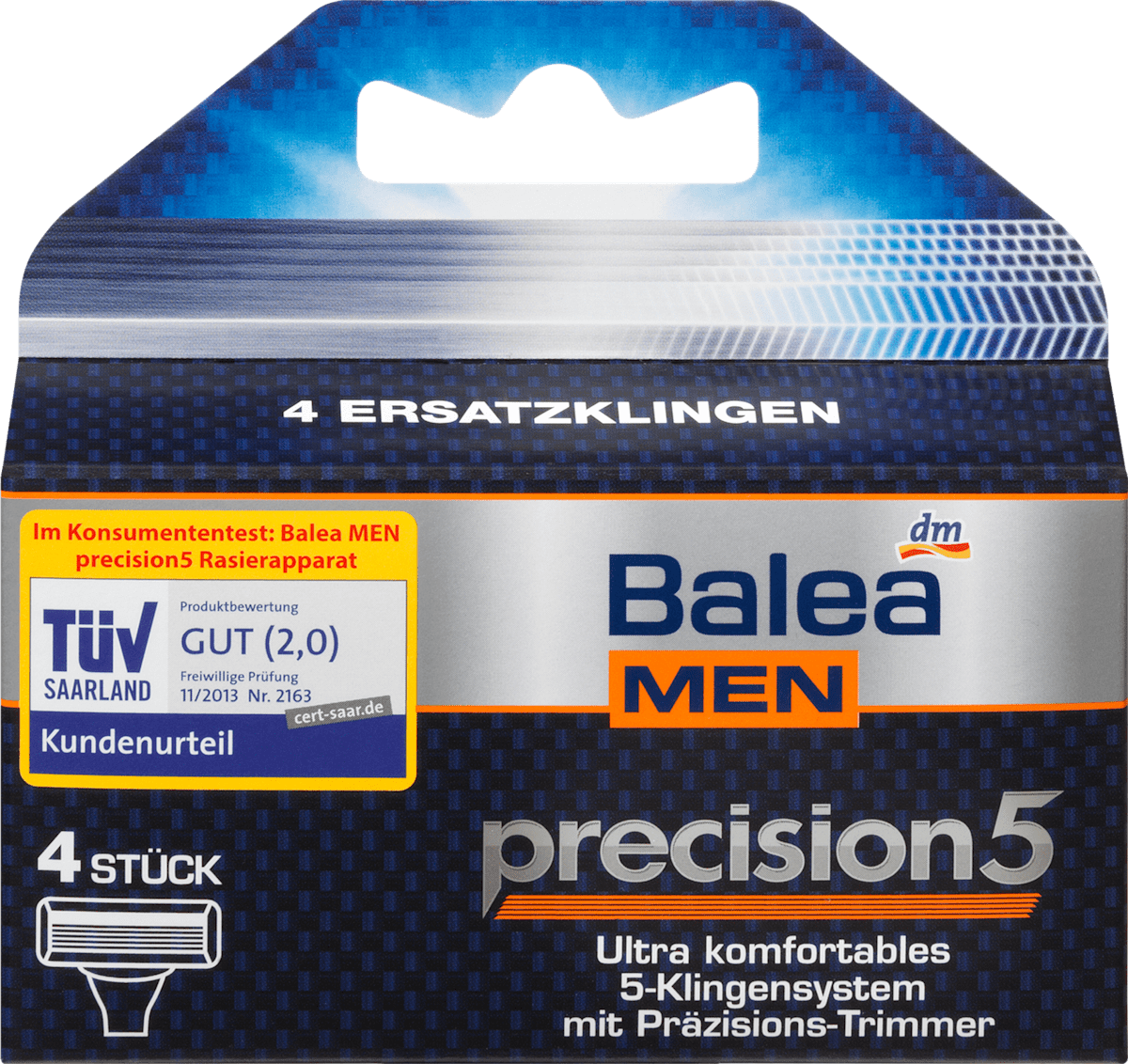 Balea MEN precision5 Rasierklingen, 4 St dauerhaft günstig online ...