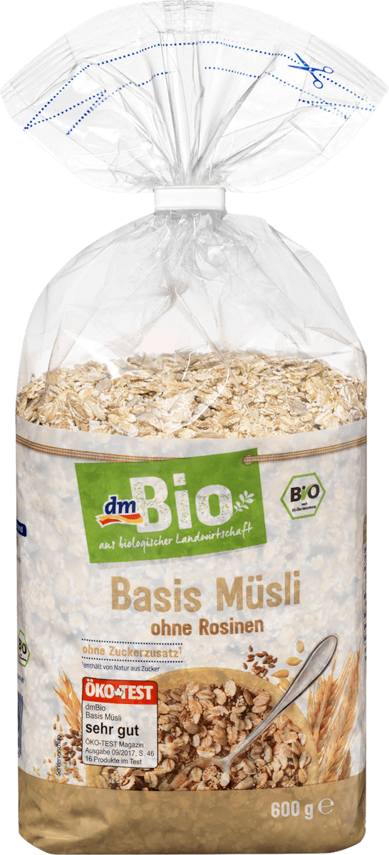dmBio Müsli, Basis, 600 g dauerhaft günstig online kaufen | dm.de