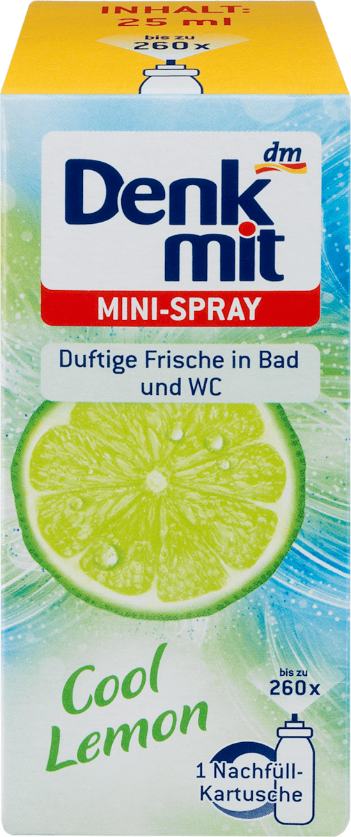 Denkmit Lufterfrischer Mini-Spray Fresh Lemon, 25 ml dauerhaft günstig ...