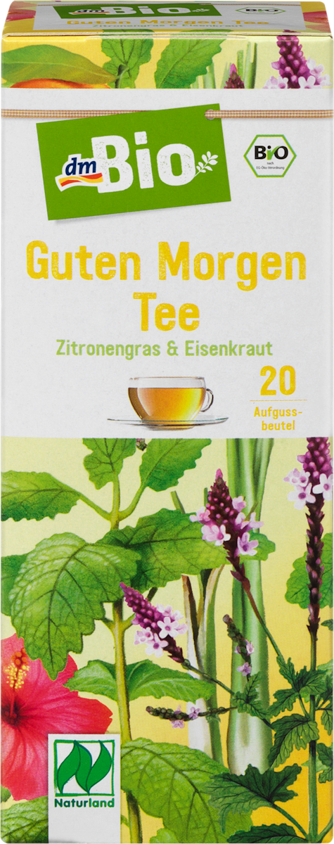 dmBio Kräuter-Tee, guten Morgen Tee (20x1,5g), Naturland, 30 g ...