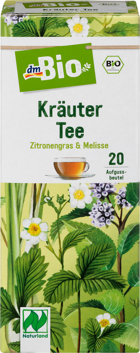 dmBio Kräuter Tee Zitronengras & Melisse (20x1,5g), Naturland, 30 g ...