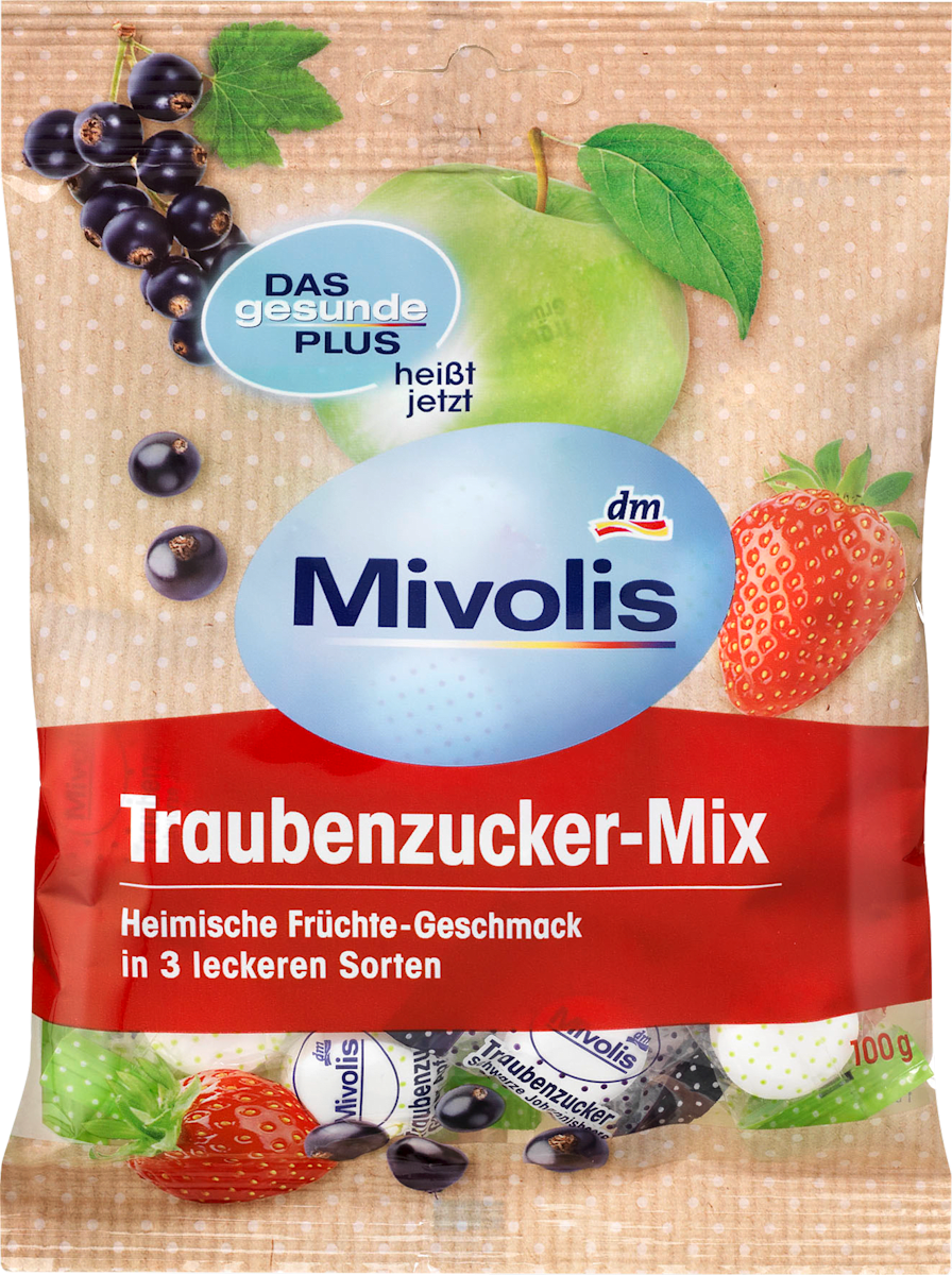 Mivolis Traubenzucker-Mix Heimische Früche, 100 g dauerhaft günstig ...