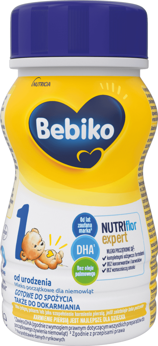 Bebiko 1 Mleko początkowe gotowe do spożycia, 200 ml kupuj w zawsze ...