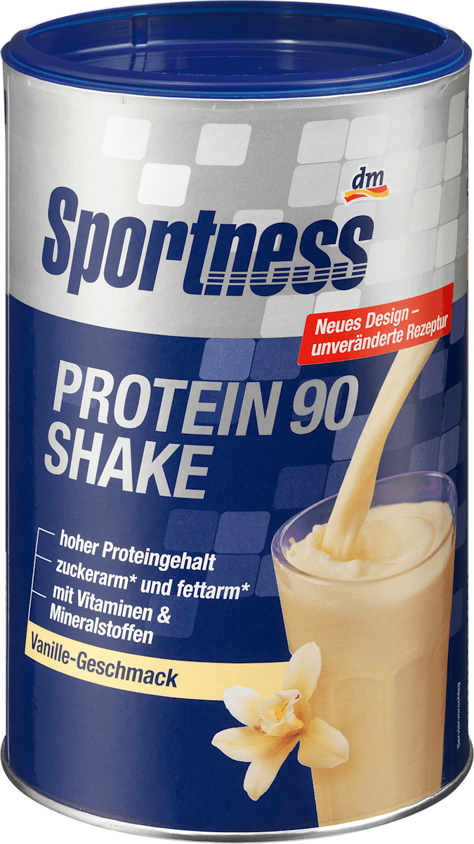 Sportness Proteinpulver Protein 90, Vanille Geschmack, 350 g dauerhaft ...