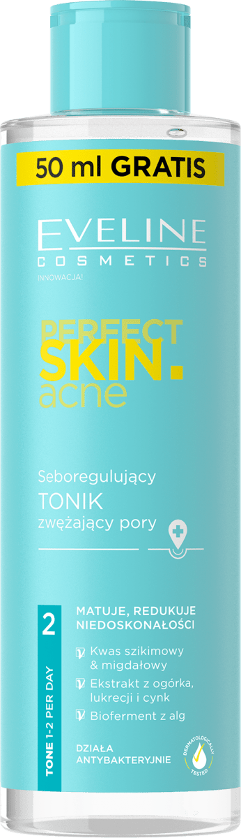 EVELINE COSMETICS Perfect Skin Acne tonik, 200 ml kupuj w zawsze ...