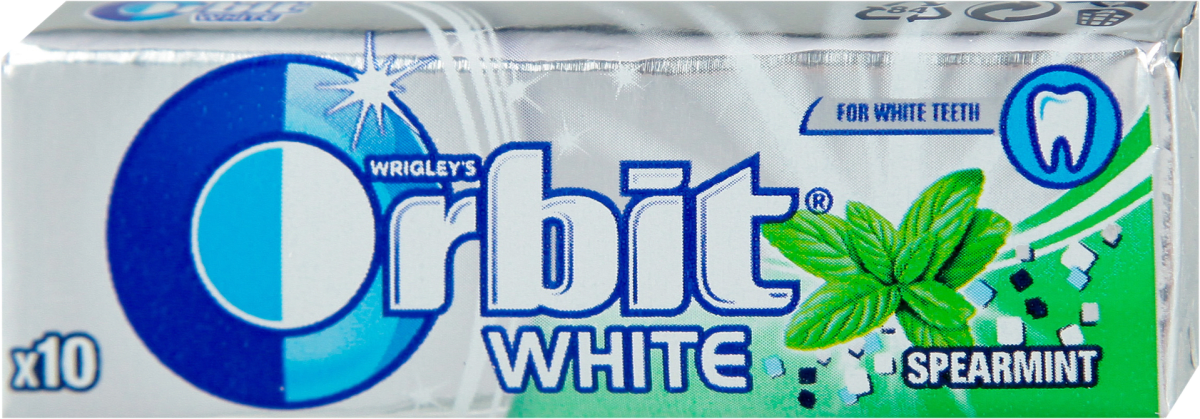 Orbit White žvakaće gume Spearmint, 10 kom | dm.rs