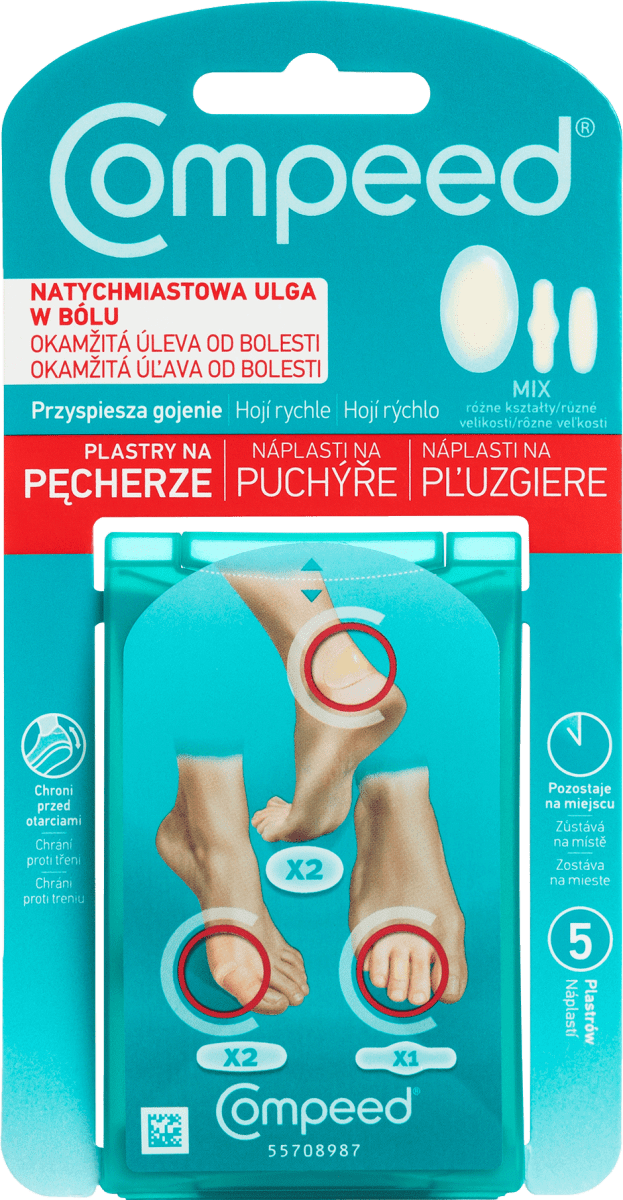 Compeed Plastry na pęcherze, mix, 5 szt. kupuj w zawsze korzystnych ...