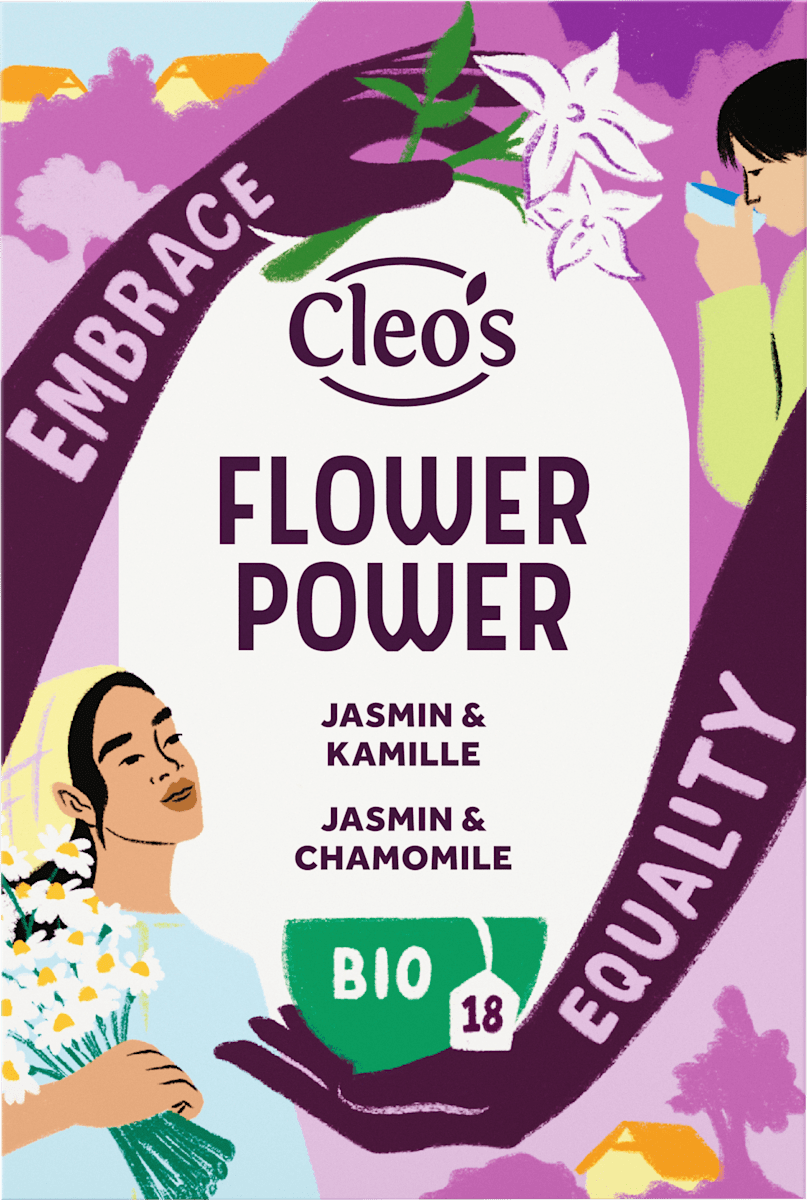 Cleo's Grüner Tee Flower Power, 27 g | dm.at