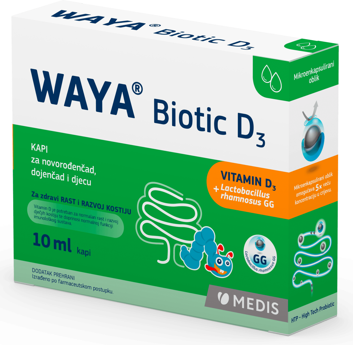 WAYA Biotic D3 kapi, 10 ml | dm.hr