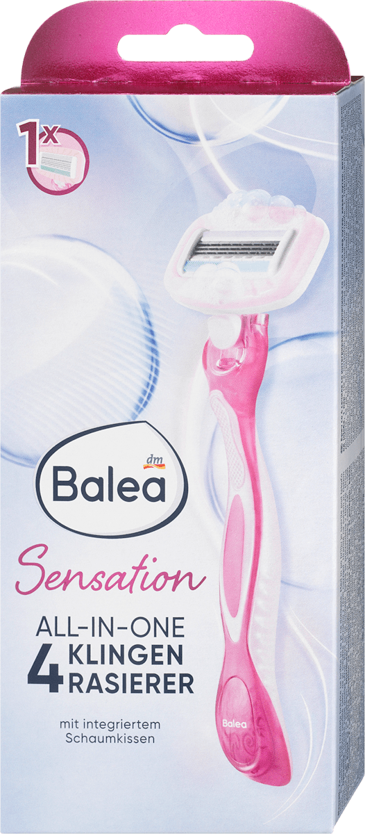 Balea Rasierer Sensation All-in-One 4-Klingen, 1 St dauerhaft günstig ...