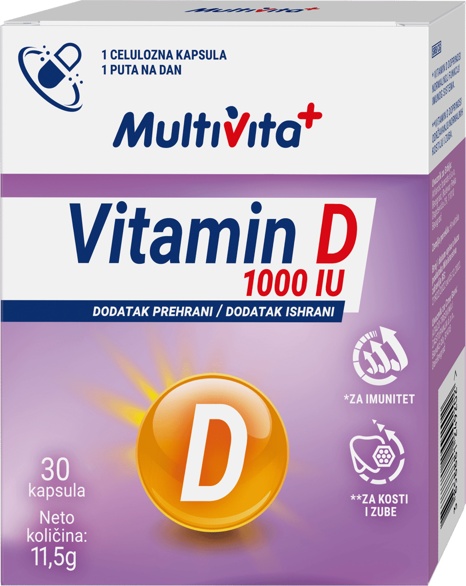 Multivita Vitamin D 1000 IU, 30 kom. trajno povoljna online kupovina ...
