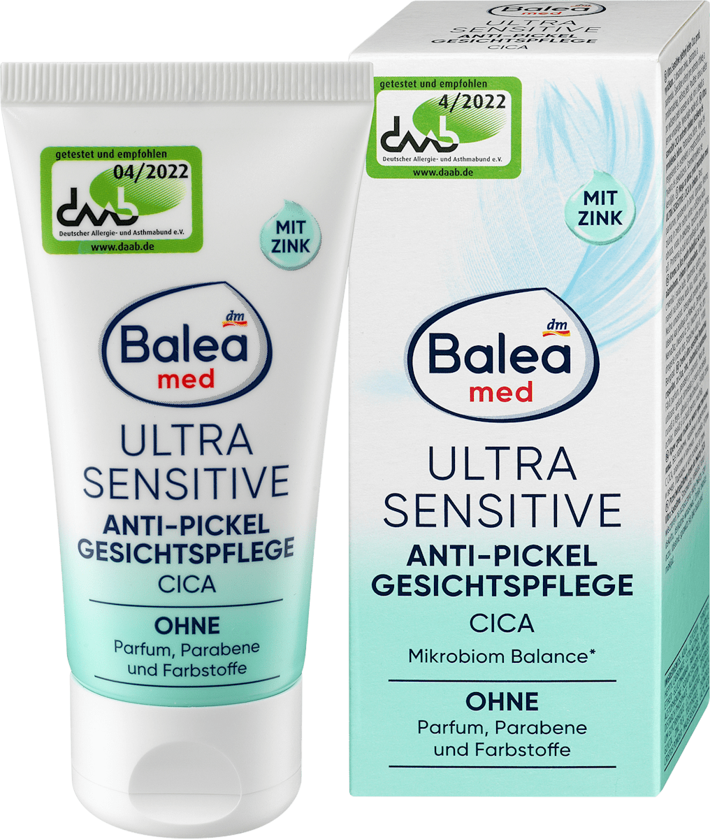 Balea med Anti Pickel Gesichtscreme ultra sensitive, 50 ml dauerhaft ...