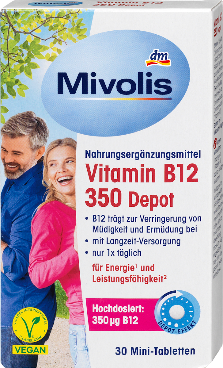 Mivolis B12-vitamin 350 Depot étrend-kiegészítő minitabletta, 6 g ...