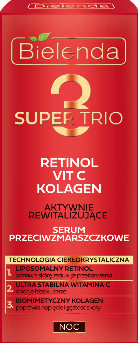 Bielenda SUPER TRIO Aktywnie rewitalizujące serum przeciwzmarszczkowe ...