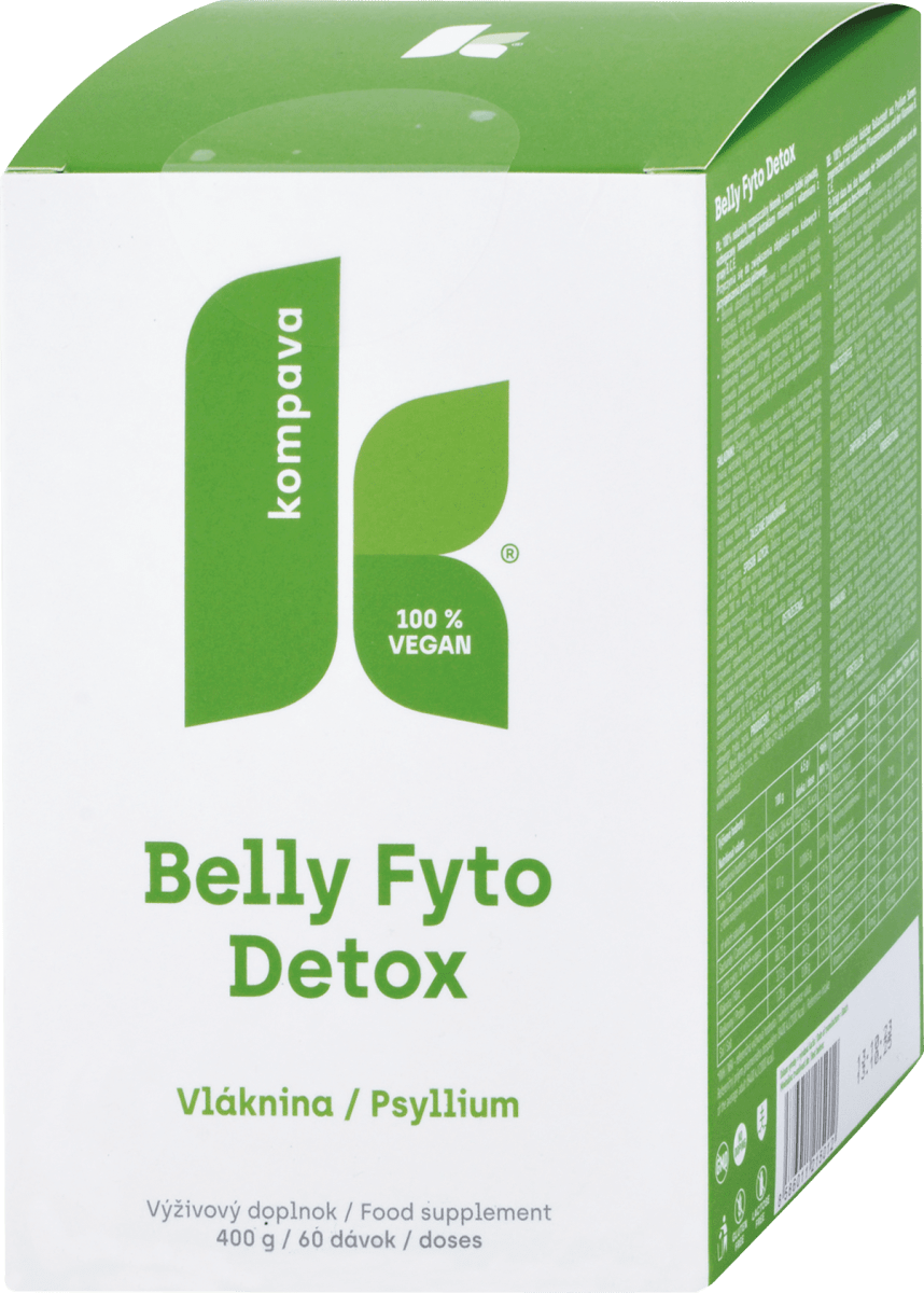 Kompava Rozpustná vláknina Belly Fyto Detox, 400 g trvalo výhodne ...