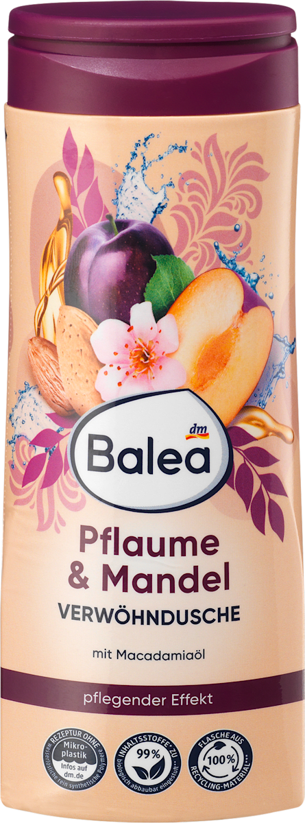 Balea Pflaume & Mandel Verwöhndusche, 300 ml dm Dauerpreis ...