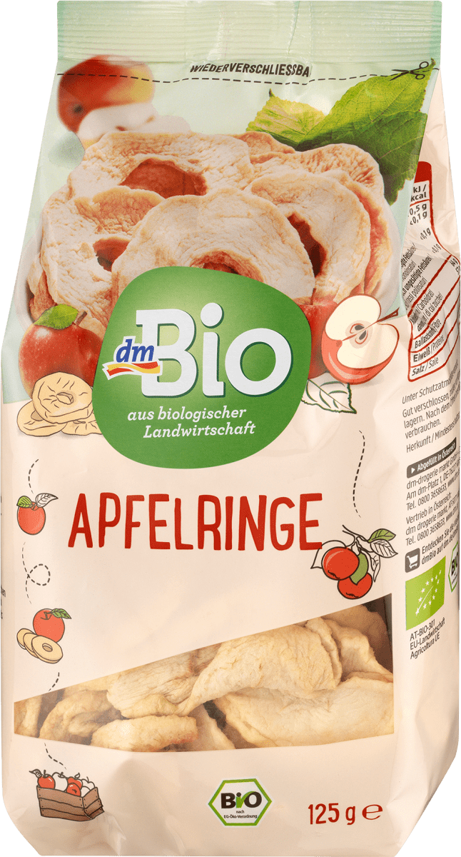 dmBio Trockenfrüchte, Apfelringe, 125 g dauerhaft günstig online kaufen ...