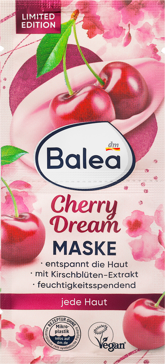 Balea Maske Cherry Dream, 16 ml dm Dauerpreis: Immergünstig einkaufen ...