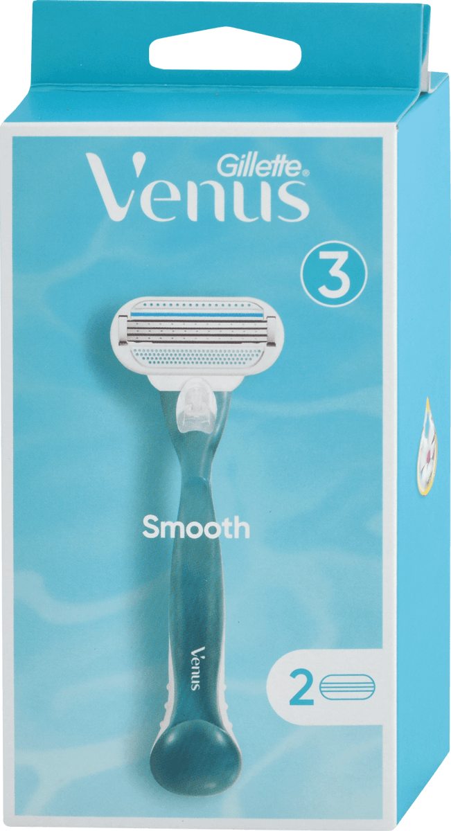 Gillette Venus Dámsky holiaci strojček Smooth + 2 náhradné hlavice ...