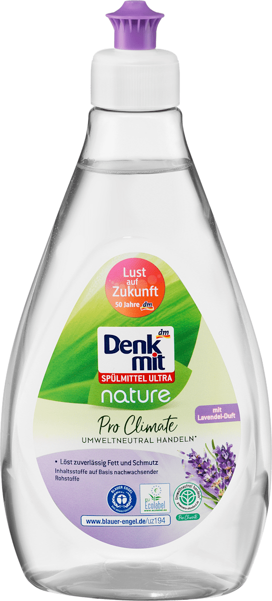 Denkmit Spülmittel Ultra nature Pro Climate Lavendel, 500 ml dauerhaft ...