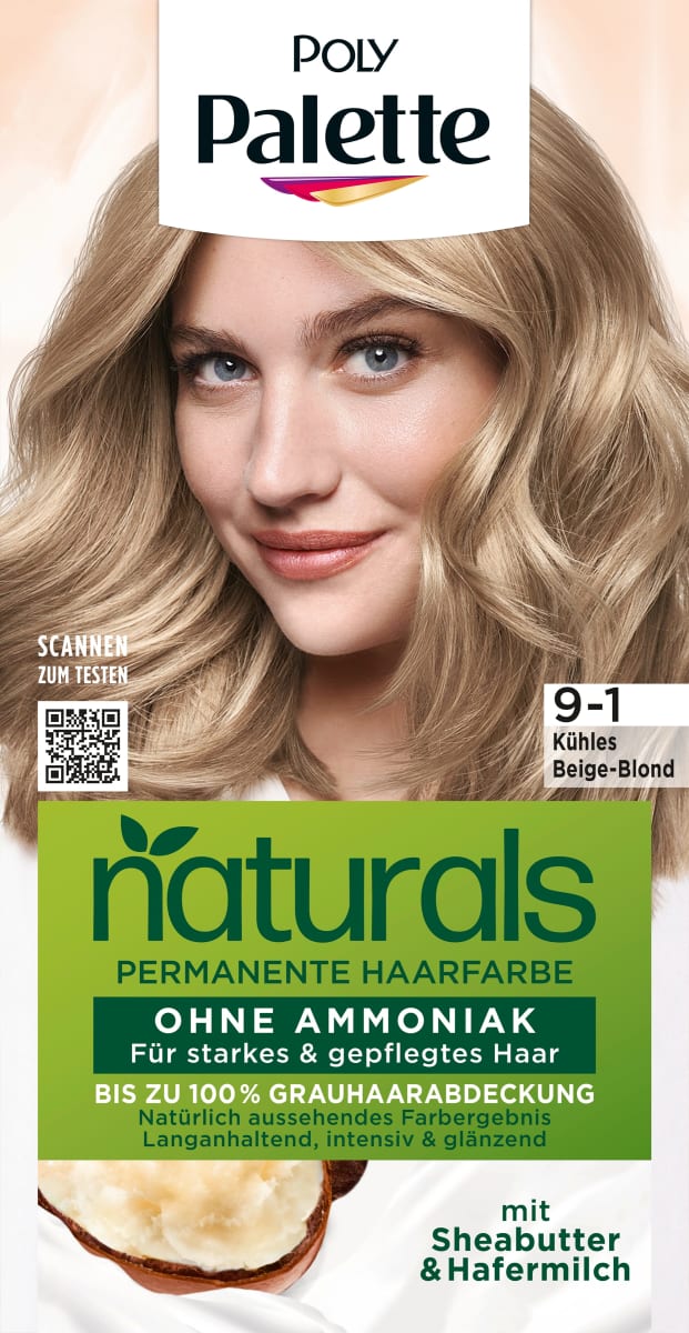 Palette Intensive Color Creme Haarfarbe Naturals 9-1 Kühles Beige Blond ...