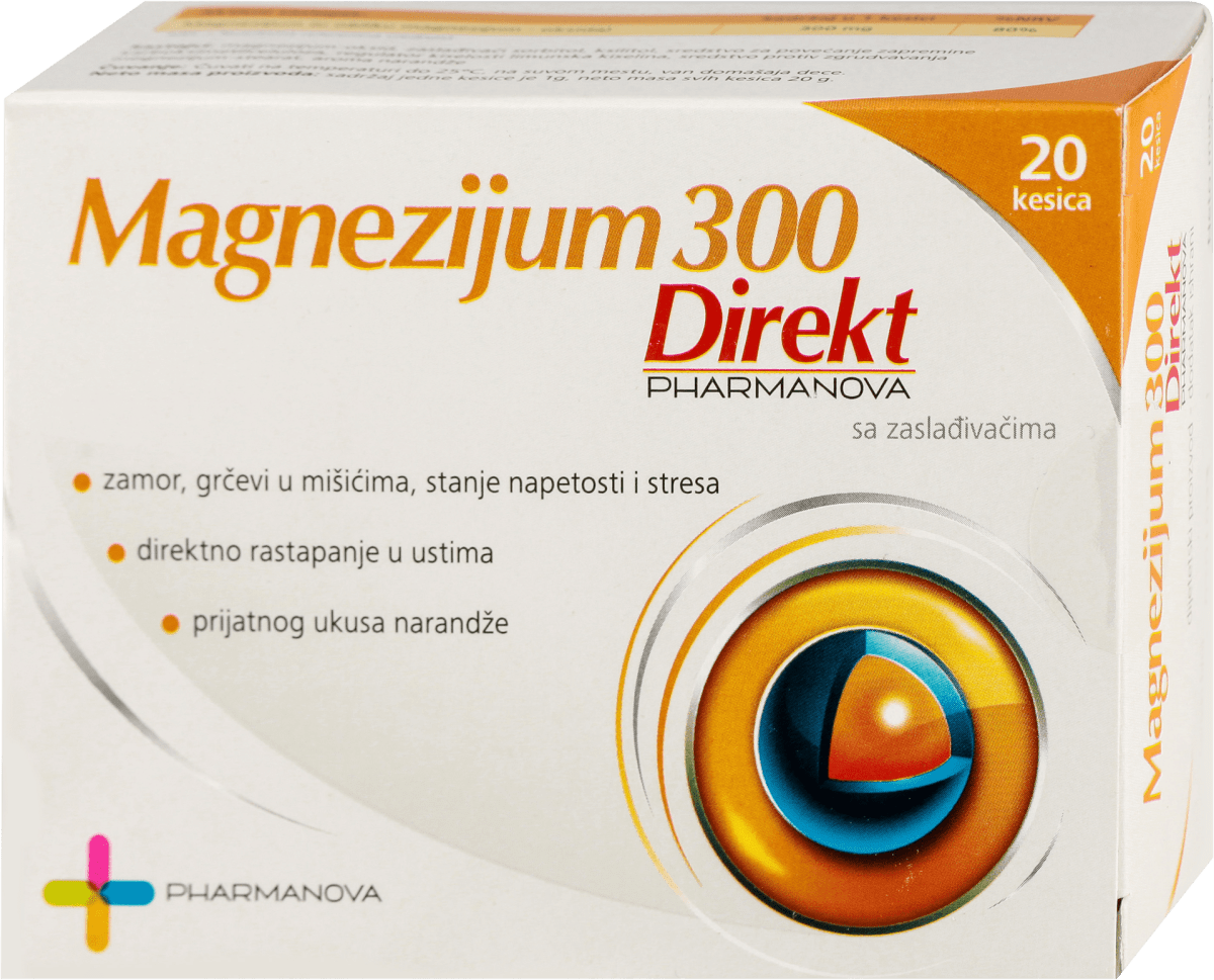 PHARMANOVA Magnezijum 300 Direkt kesice, 20 kom | dm.rs