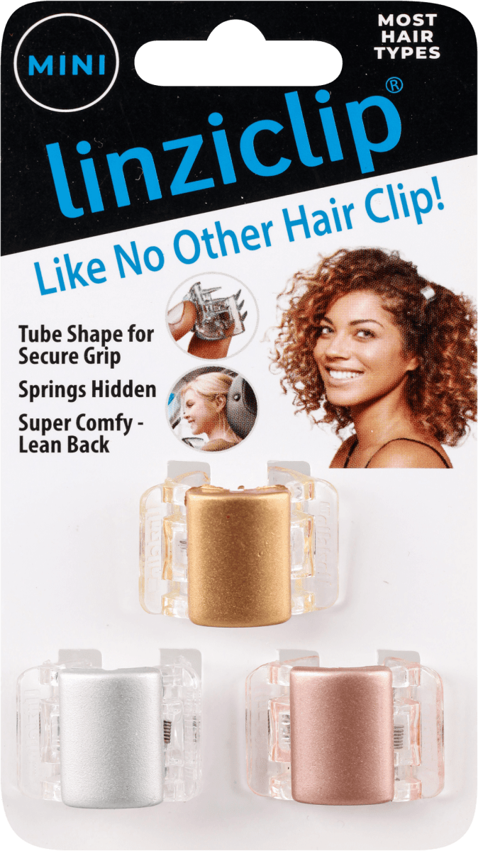 Linziclip MINI šnale biserna kombinacija ruzičasto –zlatna, zlatna i ...