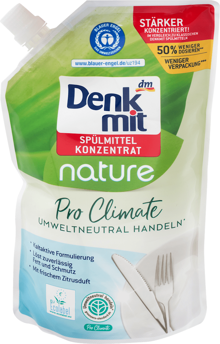 Denkmit Detergent za ročno pomivanje posode Pro Climate nature, polnilo ...