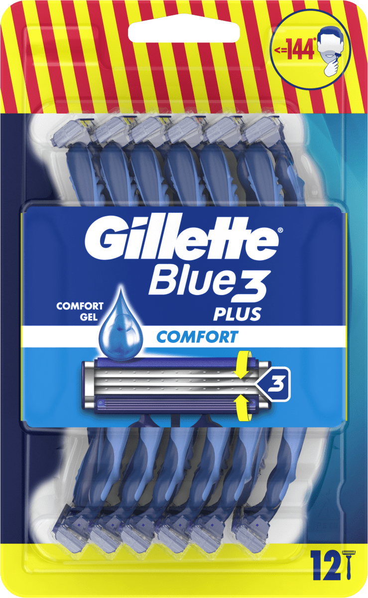 Gillette Blue3 pánská holítka Comfort, 12 ks | dm.cz