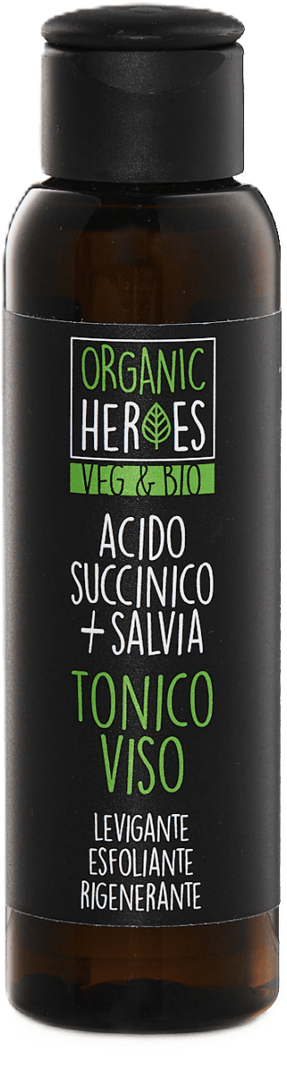 ORGANIC HEROES Tonico viso levigante, esfoliante e rigenerante, 100 ml ...