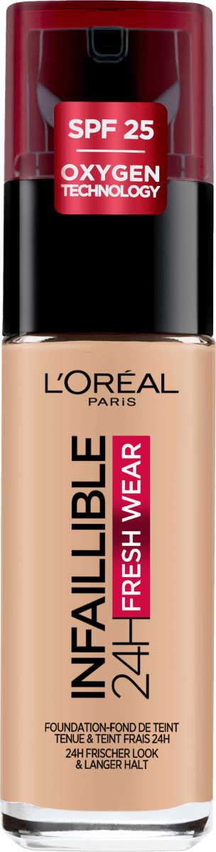 L'ORÉAL PARiS Infaillible 32H FRESH WEAR tečni puder – 125 Natural Rose, SPF 25, 30 ml | dm.rs