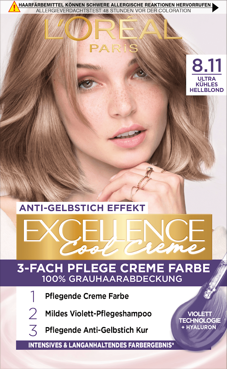 L'ORÉAL PARIS EXCELLENCE CREME Excellence Cool Creme Haarfarbe - Nr. 8. ...