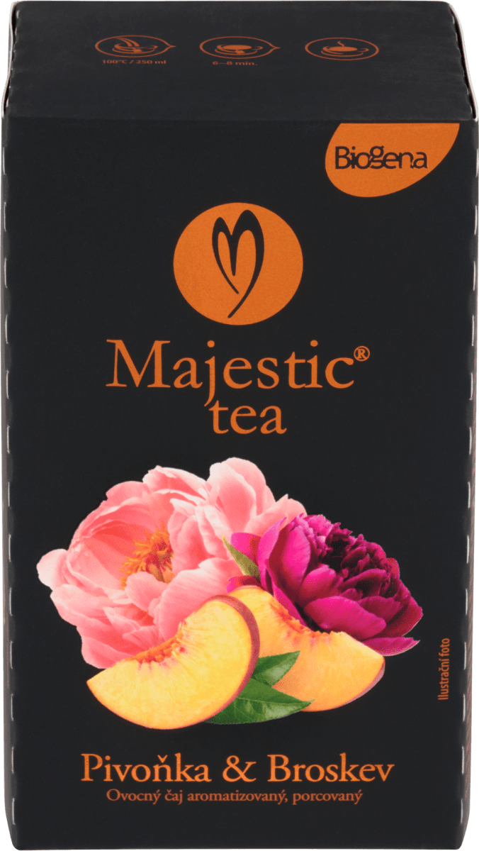 Biogena Majestic Tea ovocný čaj Pivoňka & Broskev 20x2 g, 50 g Nakoupit ...