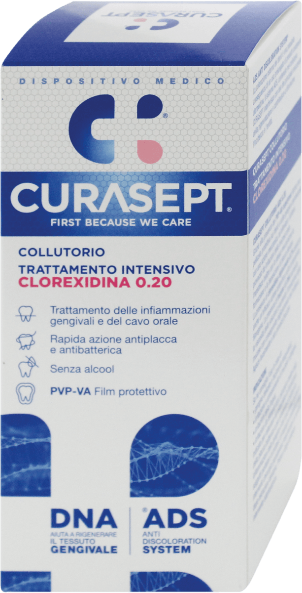 Curasept Collutorio trattamento intensivo Clorexidina 0.20, 200 ml ...