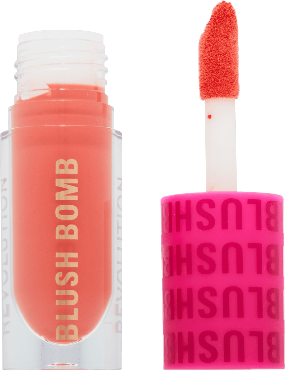 REVOLUTION BLUSH BOMB tečno rumenilo - Glam Orange, 1 kom | dm.rs