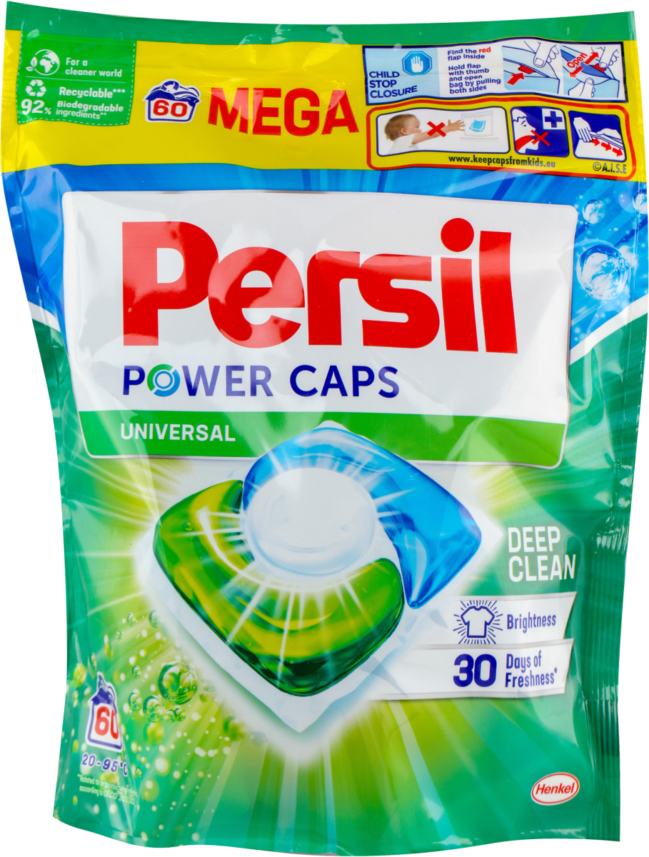 Persil POWER CAPS UNIVERSAL DEEP CLEAN - kapsule za veš, 60 kom uvek ...