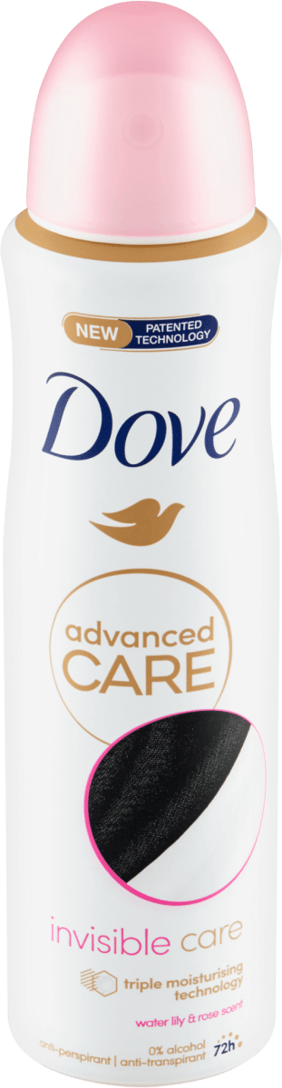 Dove Advanced Care antiperspirant sprej Invisible Care, 150 ml | dm.cz