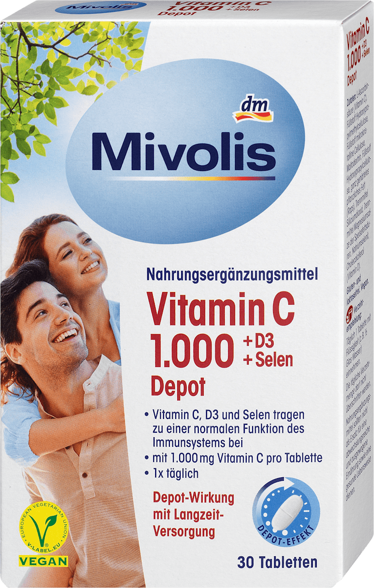 Mivolis Vitamin C 1000 + D3 + selen, tablete, 42 g trajno povoljna ...
