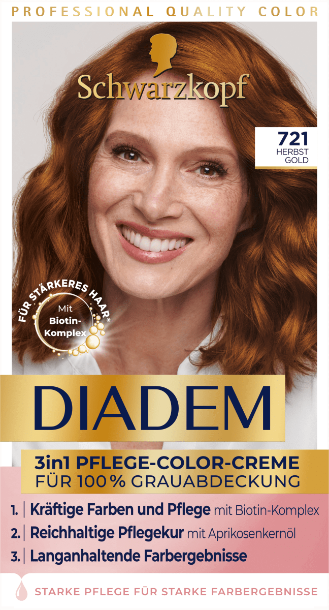 Schwarzkopf Diadem Haarfarbe 721 Herbst Gold, 1 St dauerhaft günstig ...