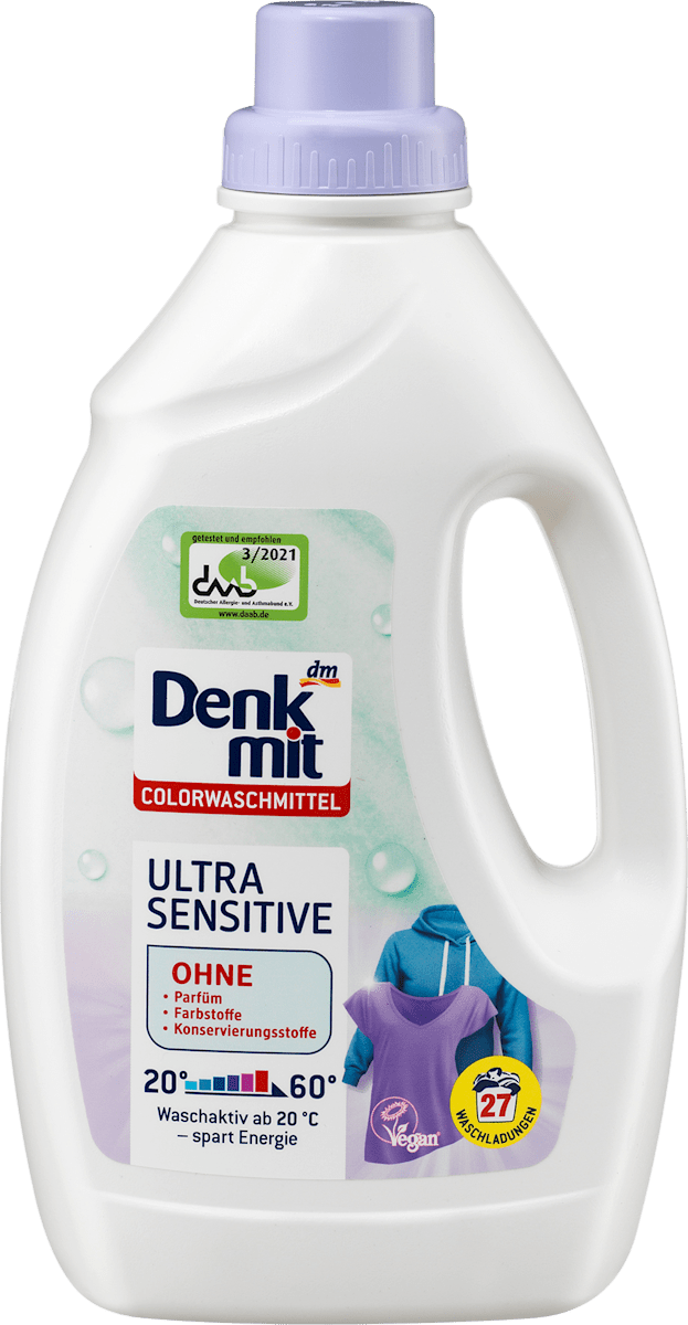 Denkmit Colorwaschmittel Ultra Sensitive, 27 Wl dauerhaft günstig ...