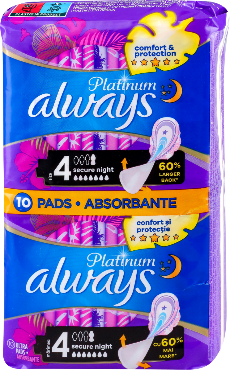 always Platinum 4 secure night, ciklusni ulošci, 10 kom | dm.rs