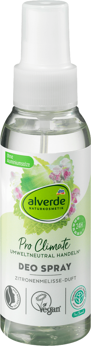 alverde NATURKOSMETIK Pro Climate Deo Spray Zitronenmelisse, 100 ml dm ...