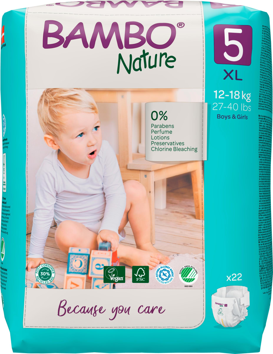 Bambo Nature Scutece numărul 5, 22 buc | dm.ro