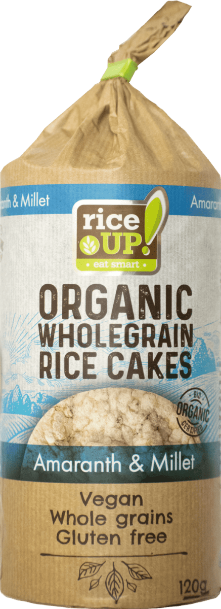 Rice Up! Био оризови бисквити с амарант и просо, 120 g Пазарувайте ...