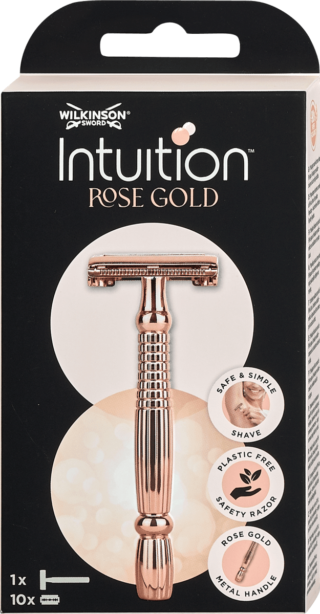 WILKINSON SWORD Intuition Rose Gold Rasierhobel, 1 St dm Dauerpreis ... WILKINSON SWORD Intuition Rose Gold Rasierhobel, 1 St dm Dauerpreis ...