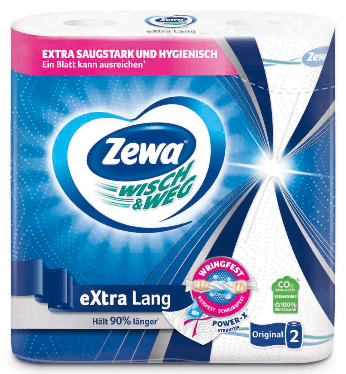 Zewa Кухненска ролка Wisch&Weg Original, 86 къса, 2 бр. Пазарувайте ...