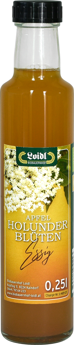 Loidl Essig Apfel Holunderblüten, 0,25 l dm Dauerpreis: Immergünstig ...