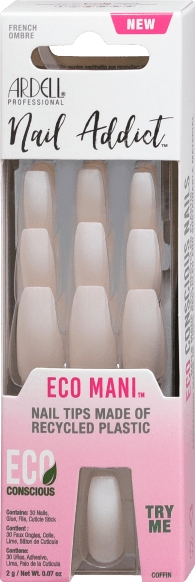 ARDELL Künstliche Nägel Nail Addict Eco Mani French Ombre, 30 St dm ...