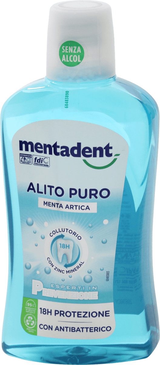 mentadent Collutorio Alito Puro, 500 ml Acquista online a prezzi ...