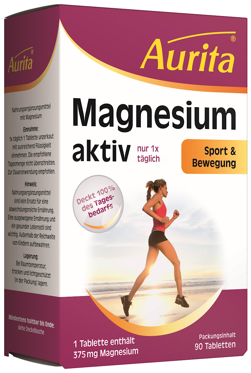 Aurita Magnesium aktiv Tabletten, 90 St dm Dauerpreis: Immergünstig ...